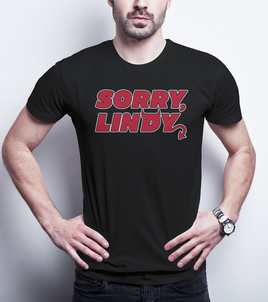 Greg Wyshynski Sorry Lindy Devil T-Shirt
