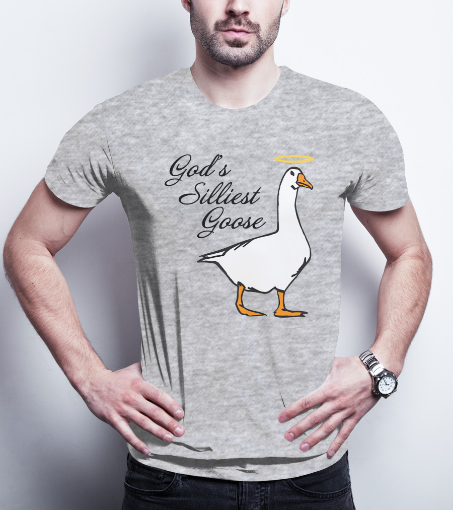 Middleclassfancy God's Silliest Goose Angelic Humor T-Shirt
