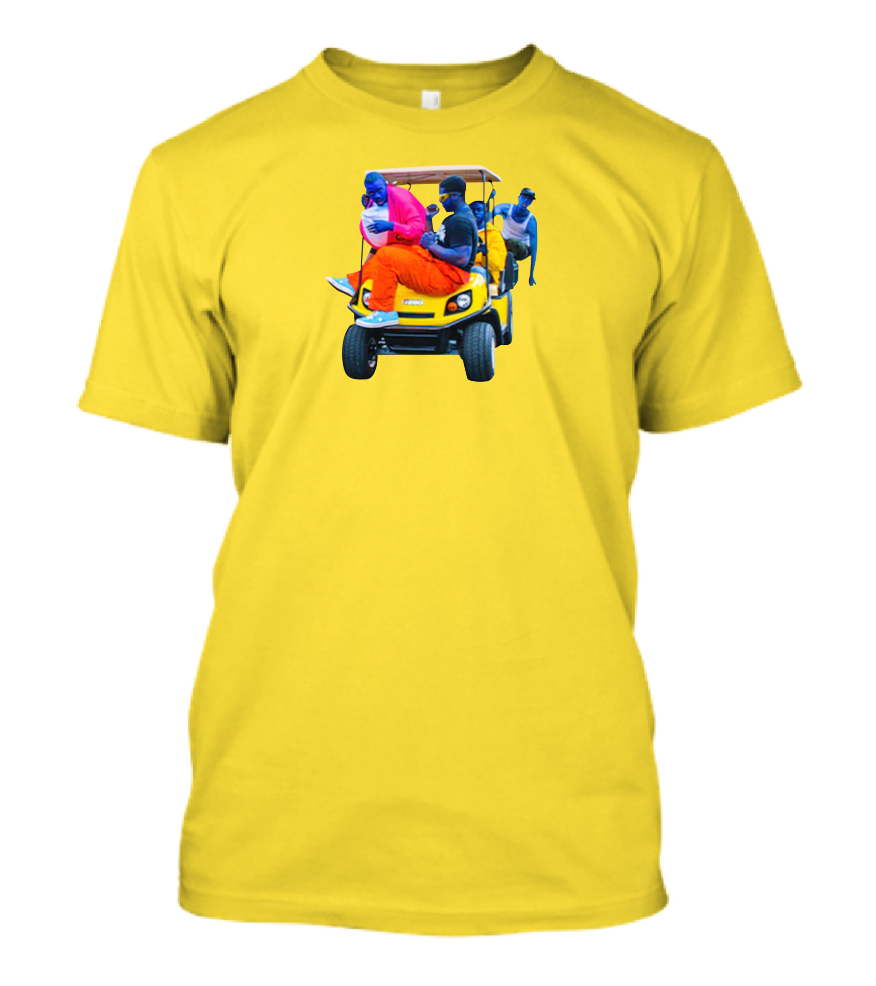 Brckhmptn Merch Brockhampton Star Blue People Yellow Golf Cart T-Shirt