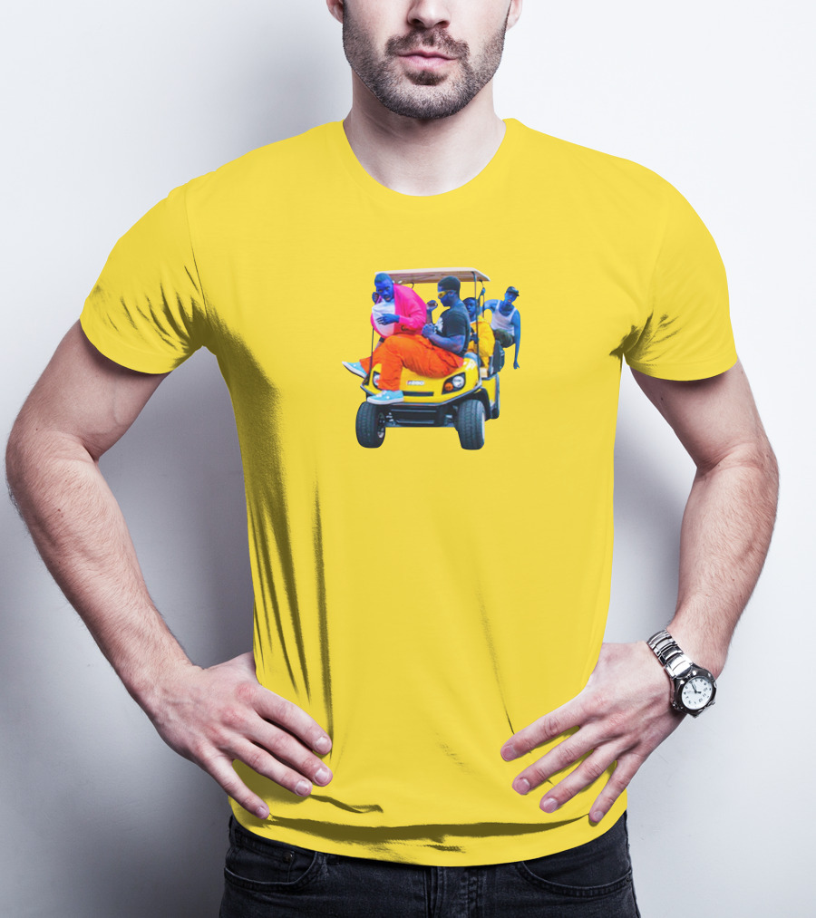 Brckhmptn Merch Brockhampton Star Blue People Yellow Golf Cart T-Shirt