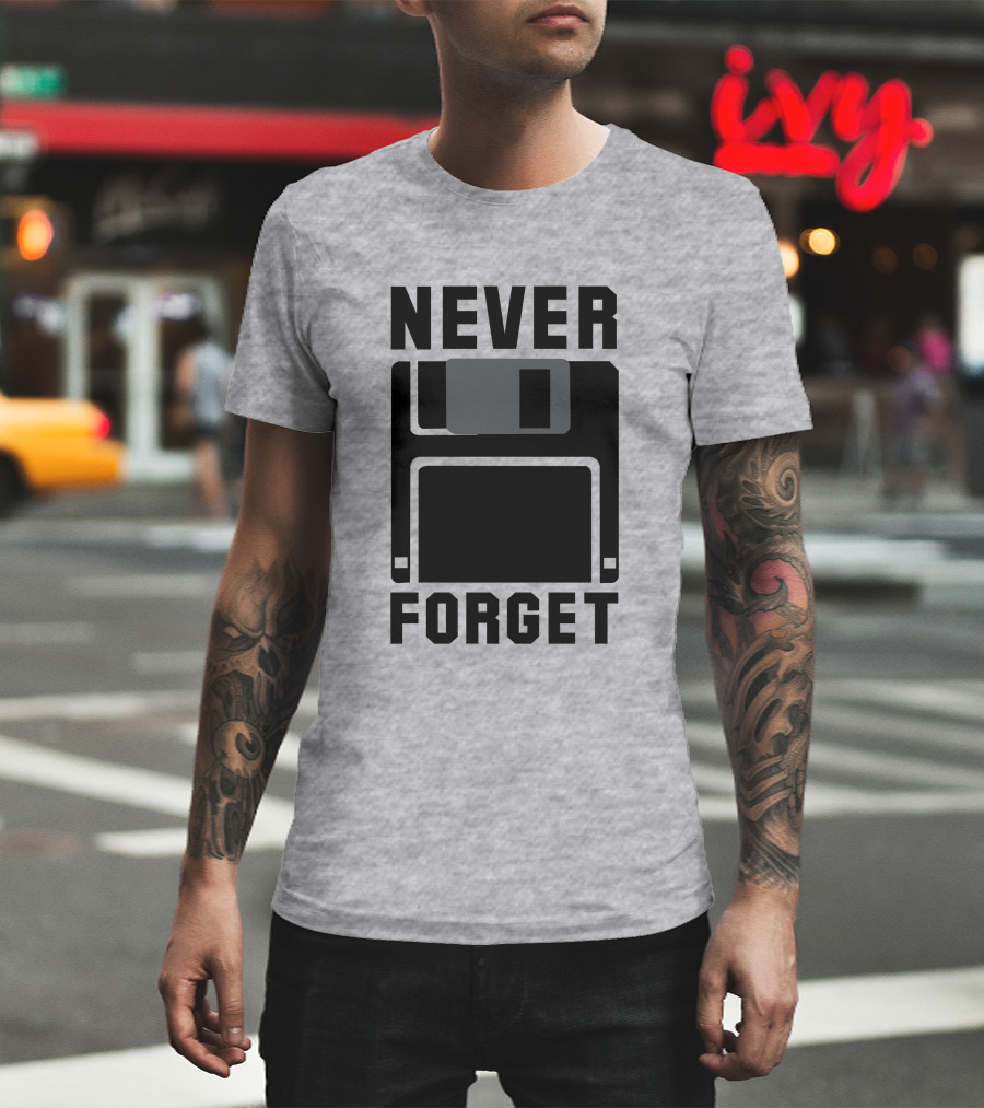 Jack Forge Never Forget Floppy Disk T-Shirt