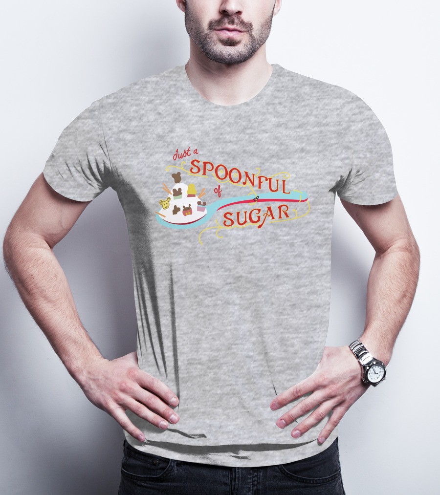 Just A Spoonful Of Sugar Disney Mary Poppins Style Icons T-Shirt
