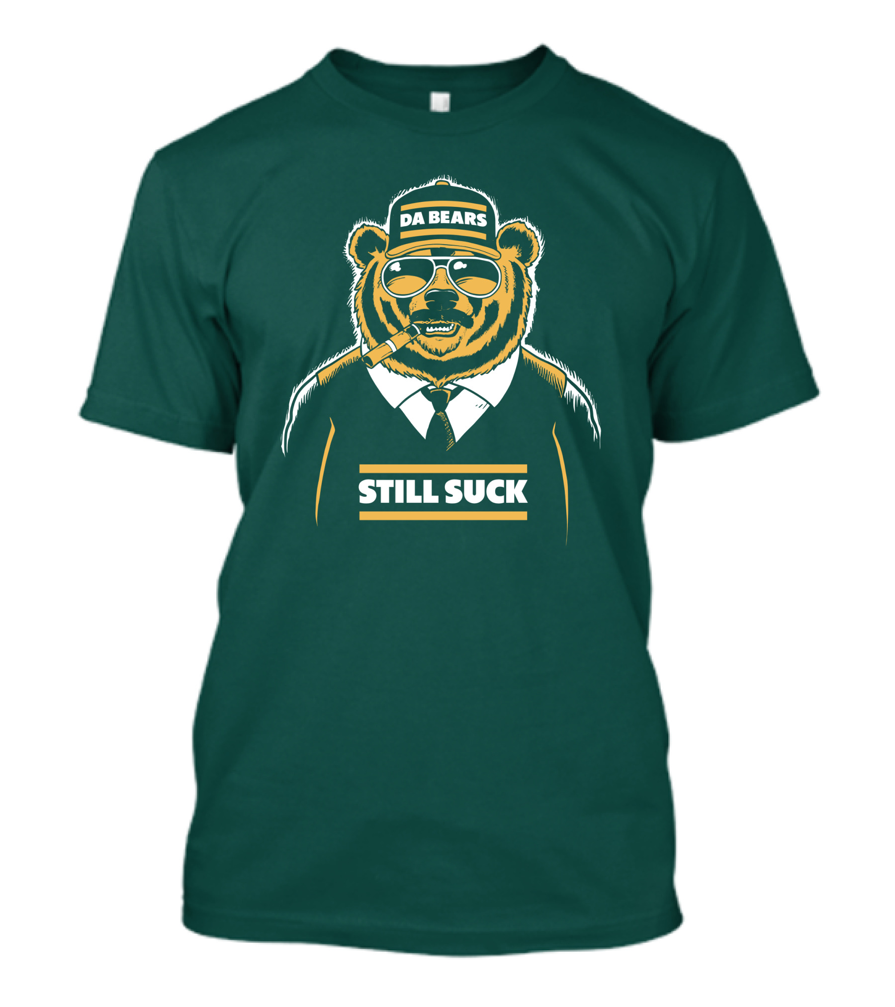 Aaron Nagler Da Bears Still Suck Cigar Wearing Sunglasses T-Shirt
