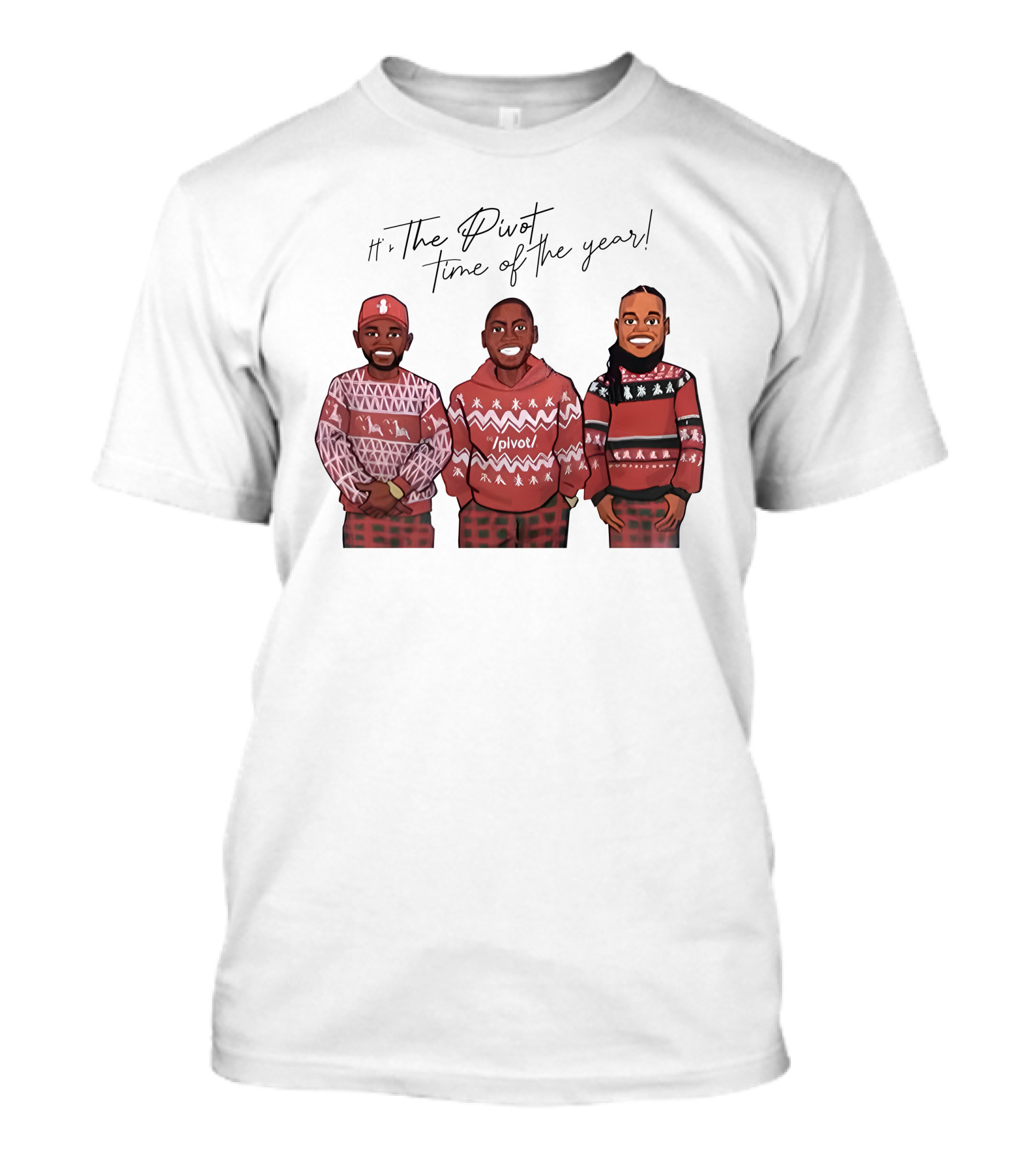 Ryan Clark The Pivot Time Of The Year Holiday Sweater Trio T-Shirt