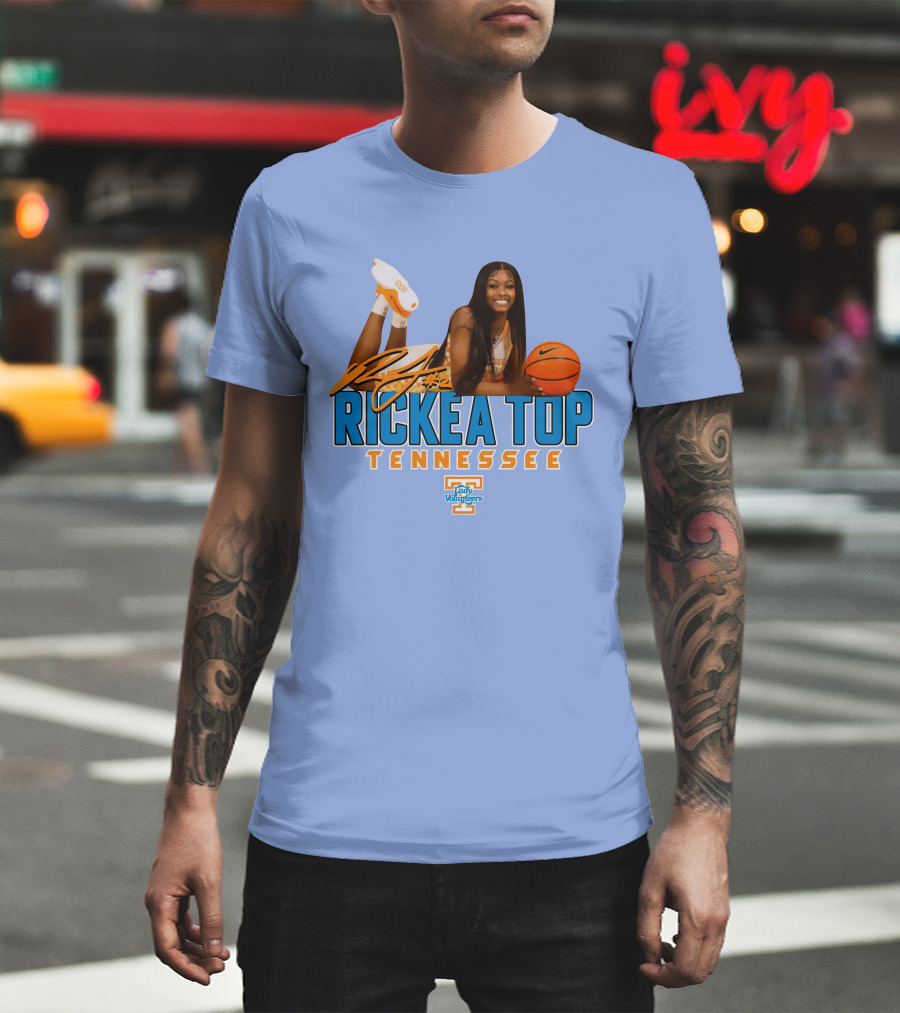 Rickea Top Tennessee Lady Vols Basketball Orange Mountain T-Shirt