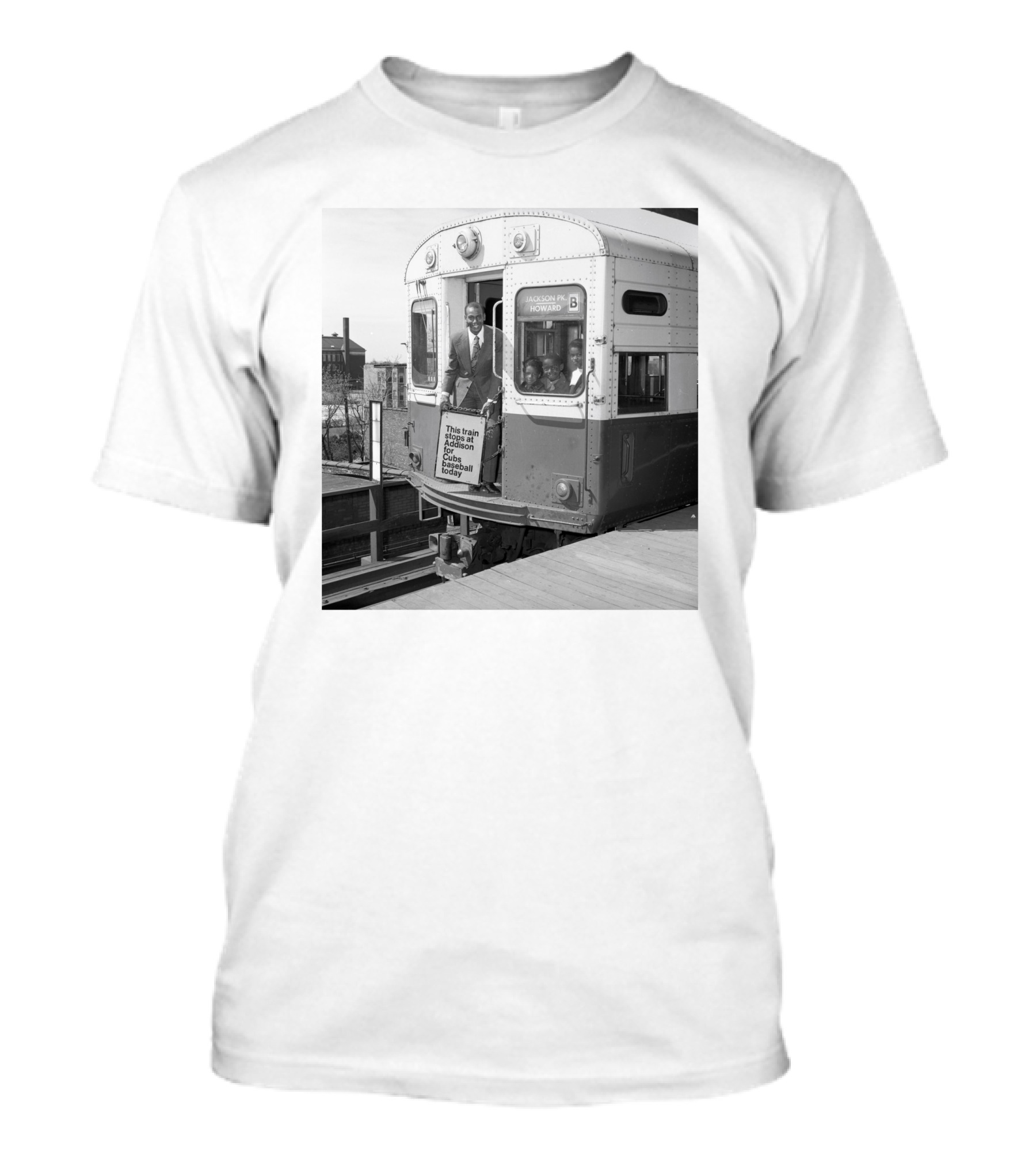 This Train Stops At Addison For Cubs Fans Chicago Howard T-Shirt