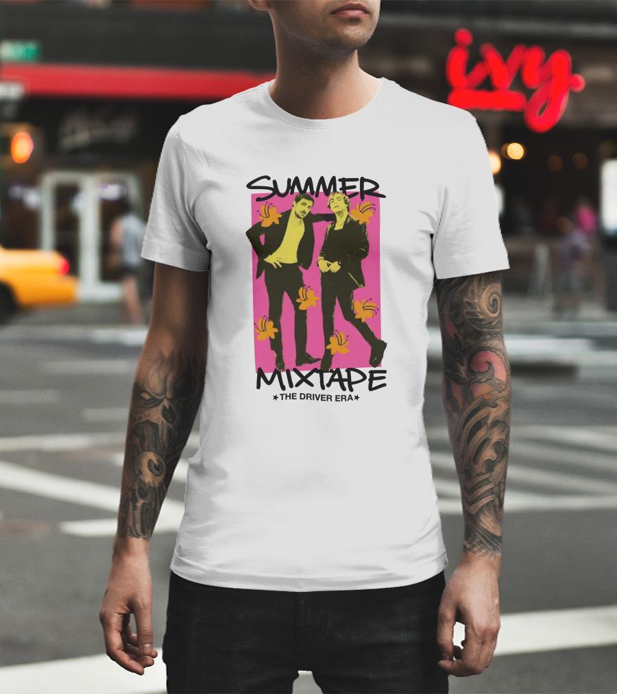 Summer Mixtape The Driver Era Neon Duo With Flowers T-Shirt