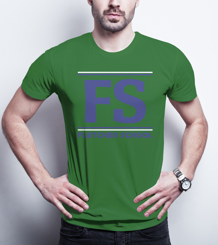 FS Fletcher School Green Background T-Shirt