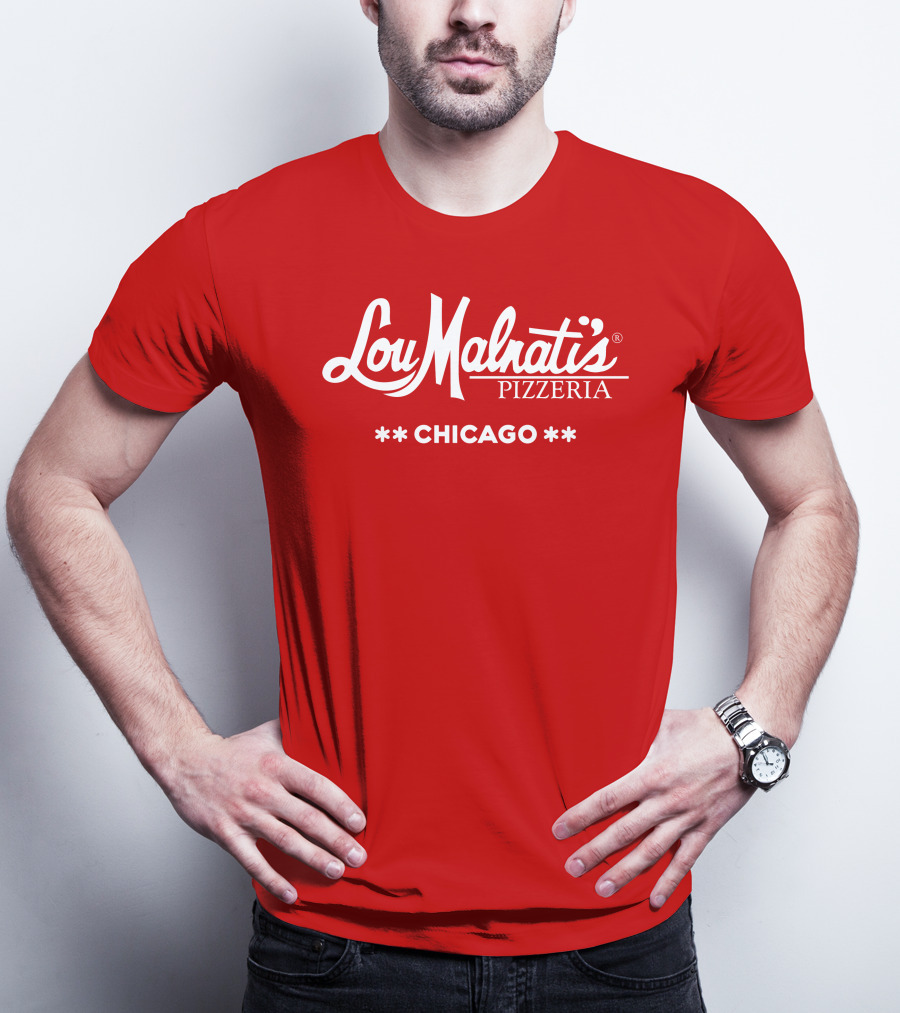 Lou Malnati's Pizzeria Chicago Iconic Red T-Shirt