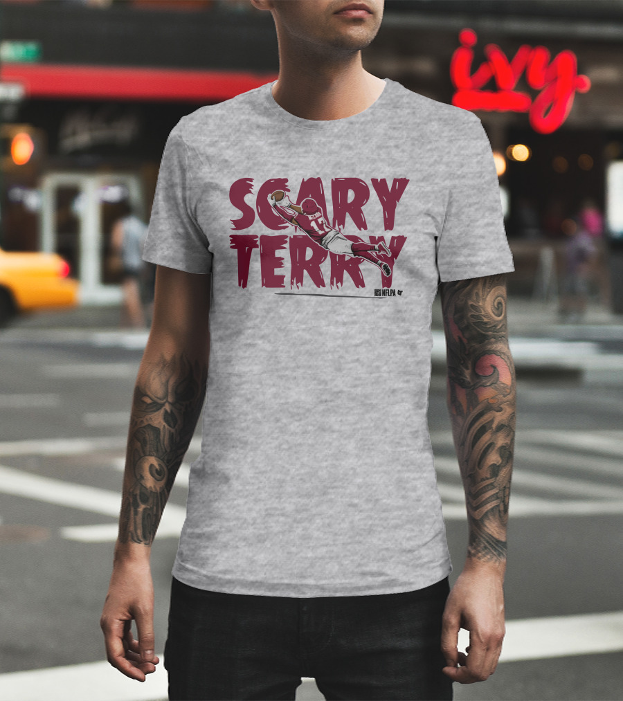 Scary Terry NFLPA Football Player Dive Catch T-Shirt