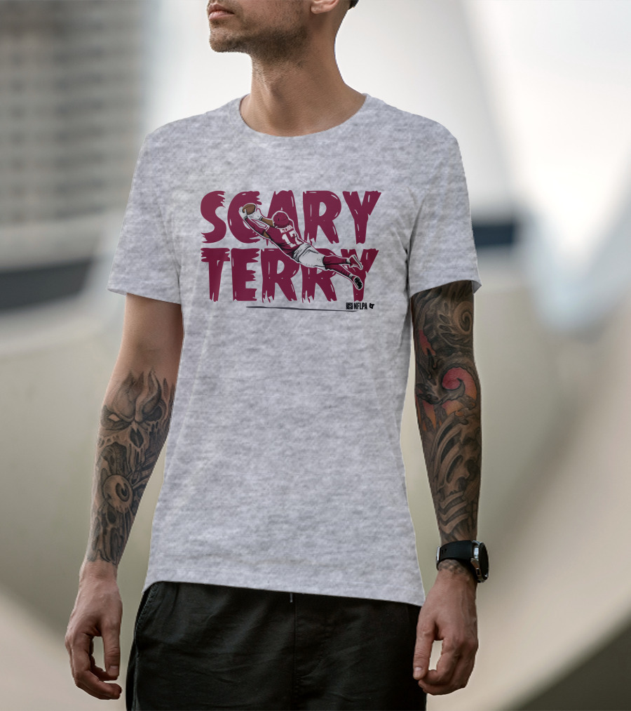 Scary Terry NFLPA Football Player Dive Catch T-Shirt