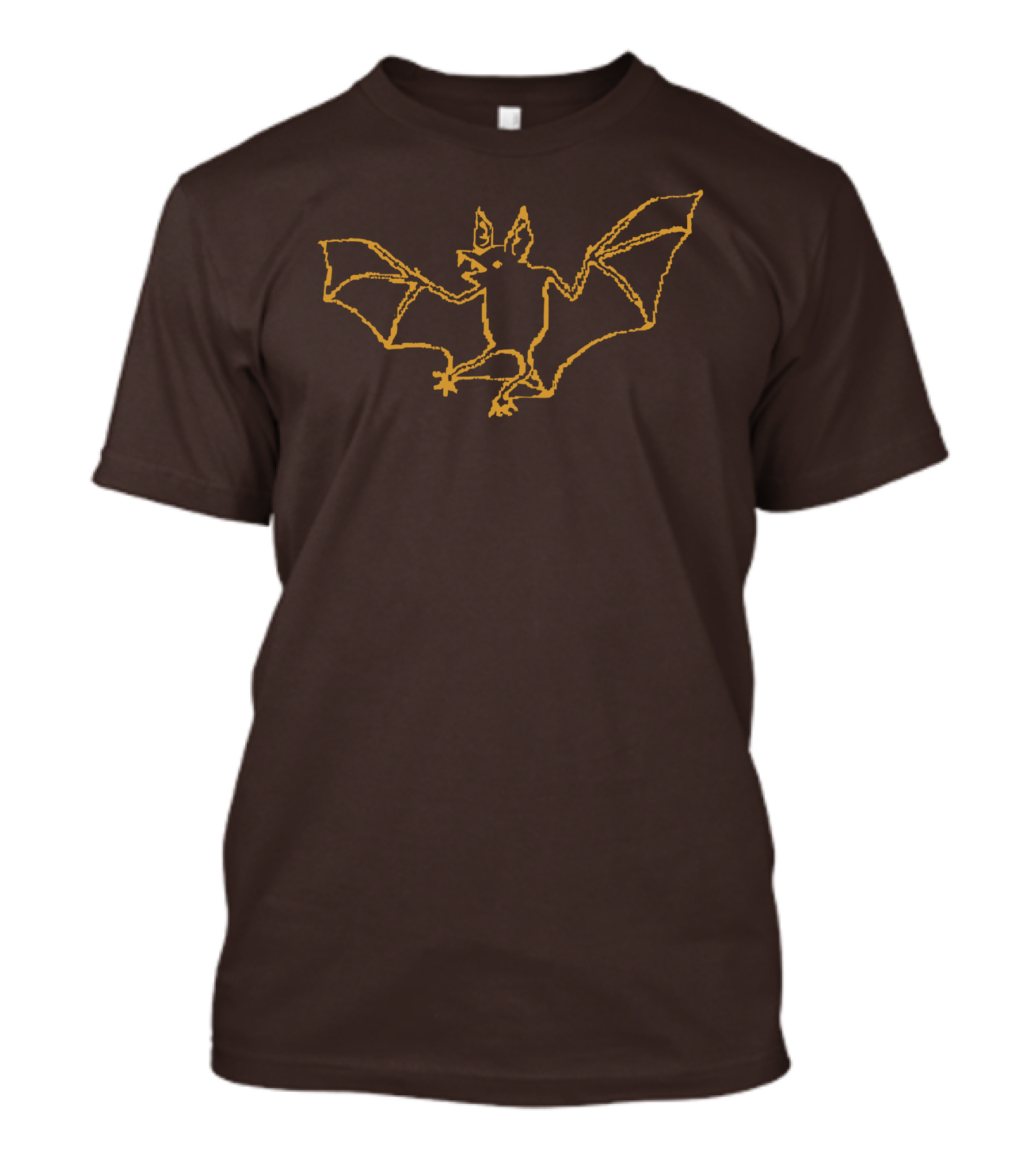 Cave Town Bat Sketch Knit T-Shirt