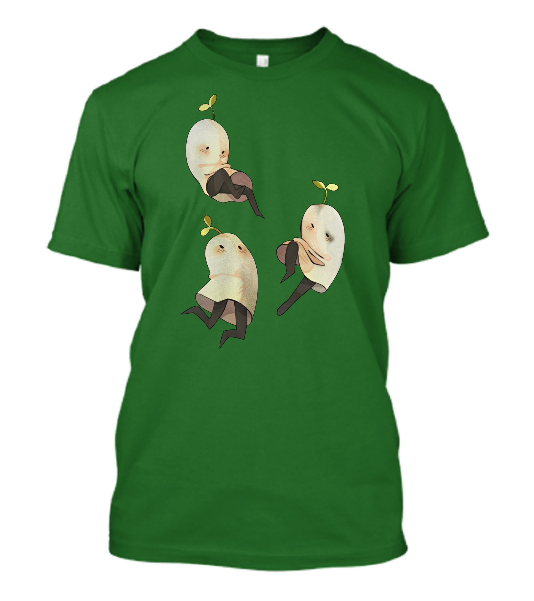 Some Silly Ghost Buddies With Sprouts And Black Tights T-Shirt