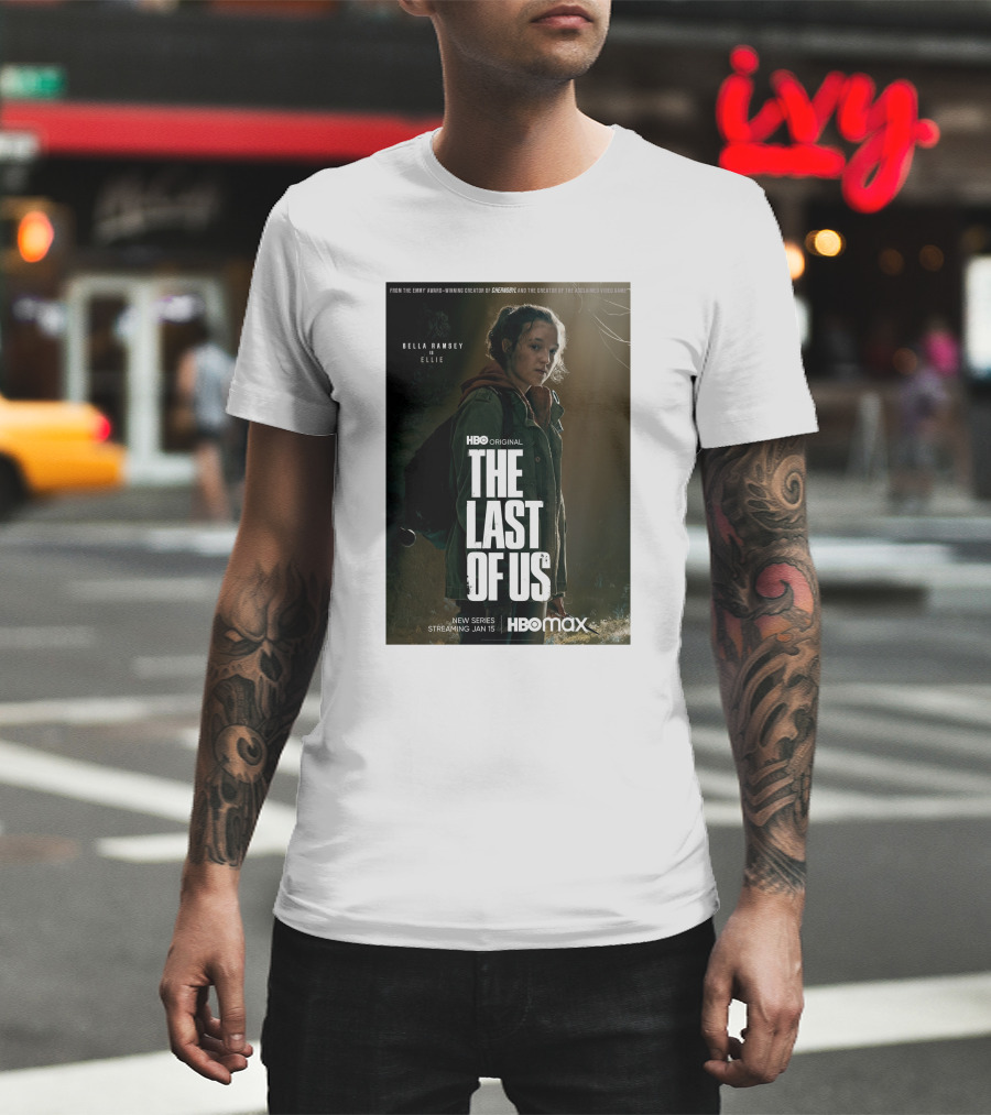 HBO Original The Last Of Us Bella Ramsey Ellie New Series Streaming Jan 15 HBO Max T-Shirt
