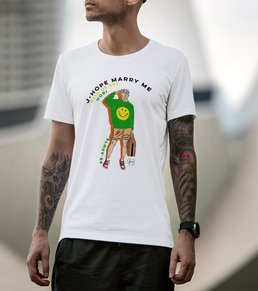 J-Hope Marry Me Rayo De Sol Hobi #B-Armys T-Shirt