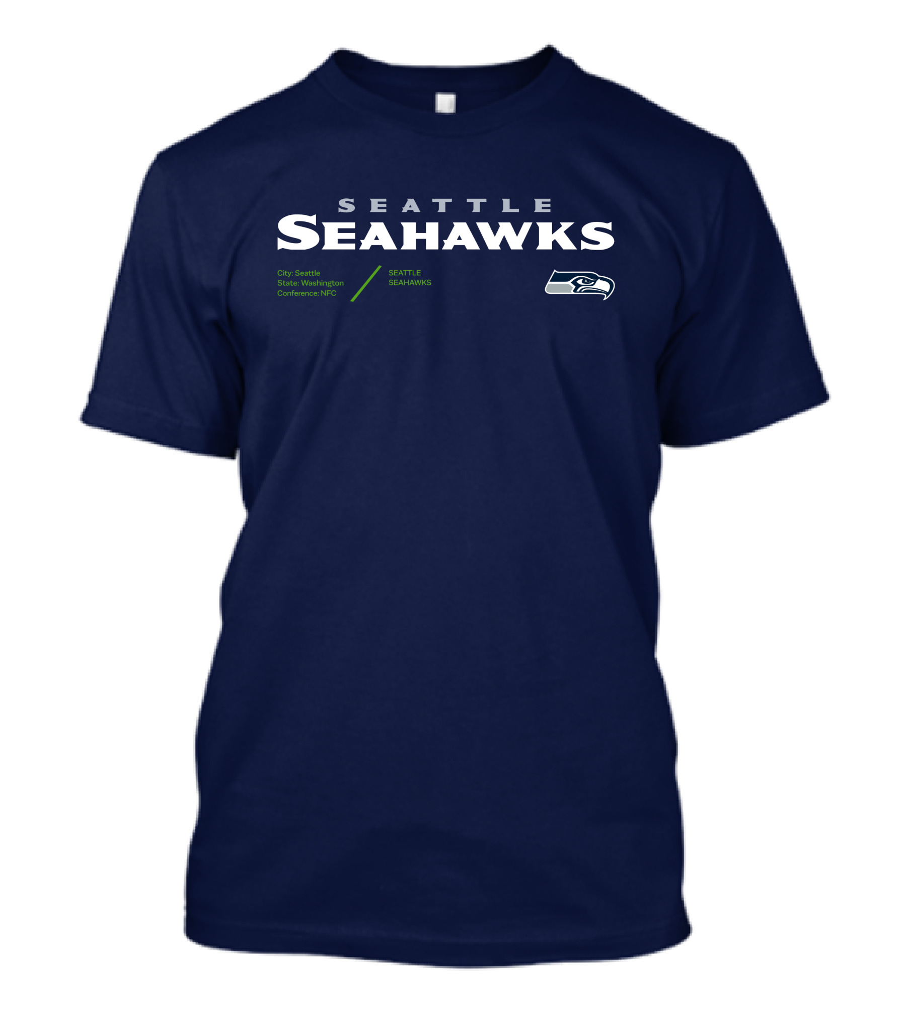 Seattle Seahawks City Seattle State Washington Conference NFC T-Shirt