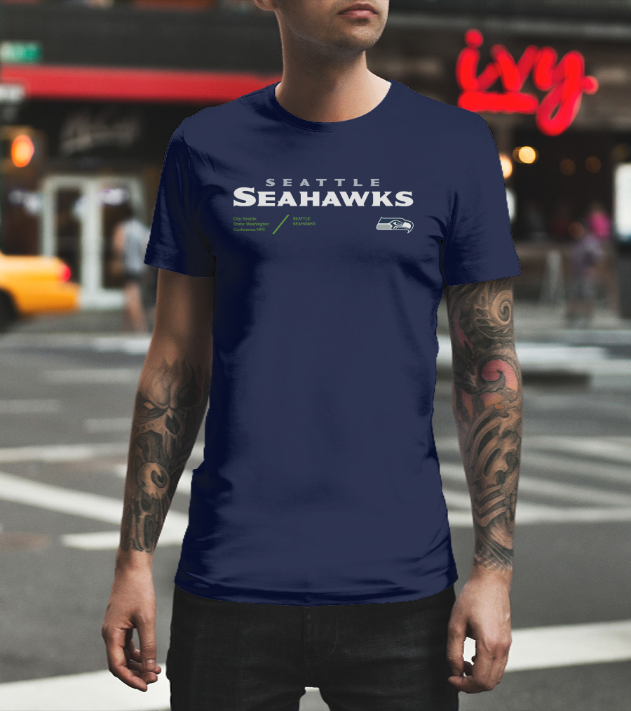 Seattle Seahawks City Seattle State Washington Conference NFC T-Shirt
