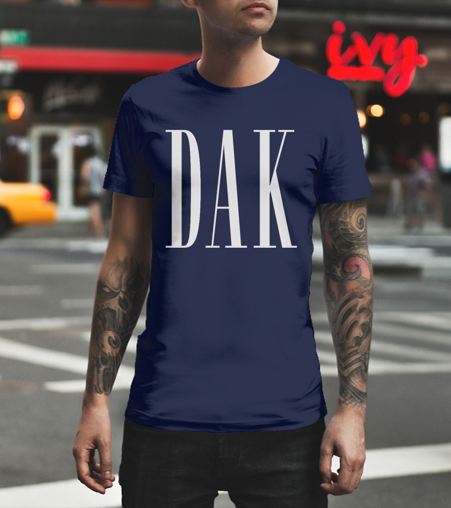 DAK Cowboys Quarterback Football Fan Gear T-Shirt