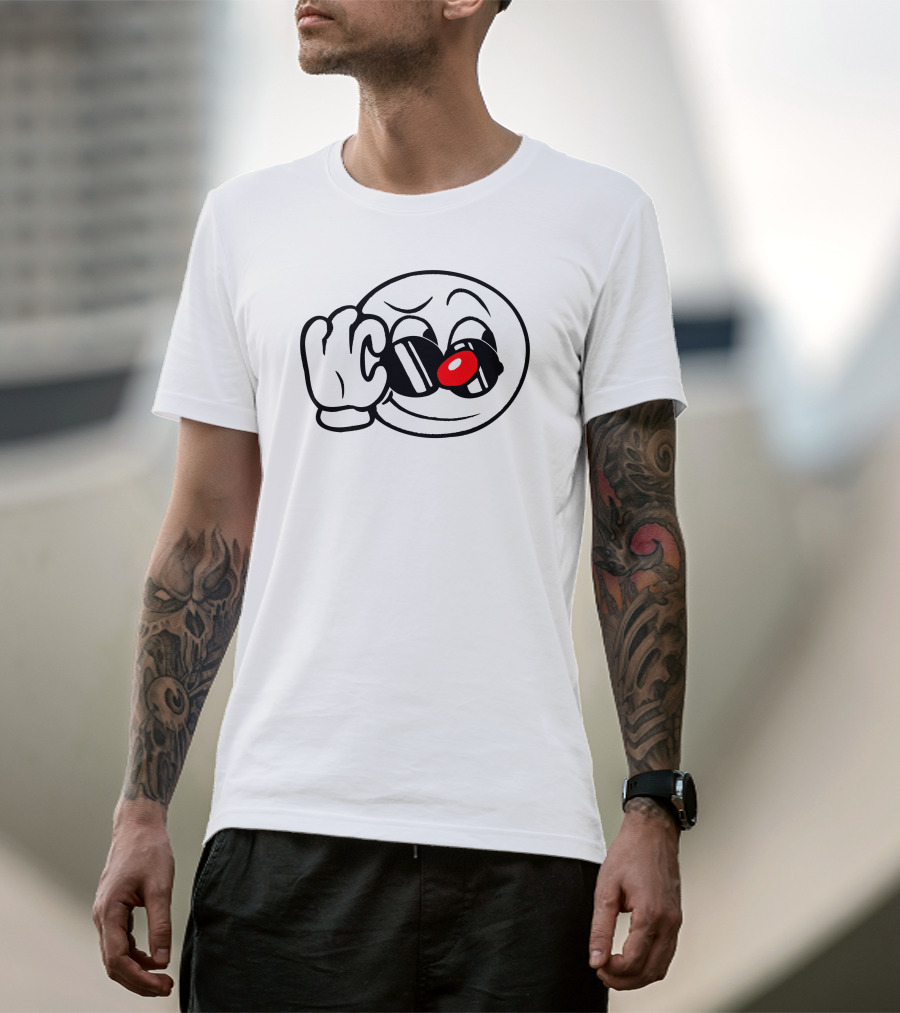 Looking Cool Ice Cream Character With Sunglasses T-Shirt