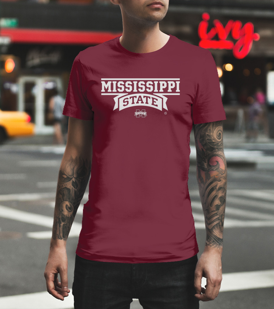 Mississippi State University Bulldogs M State Wordmark T-Shirt