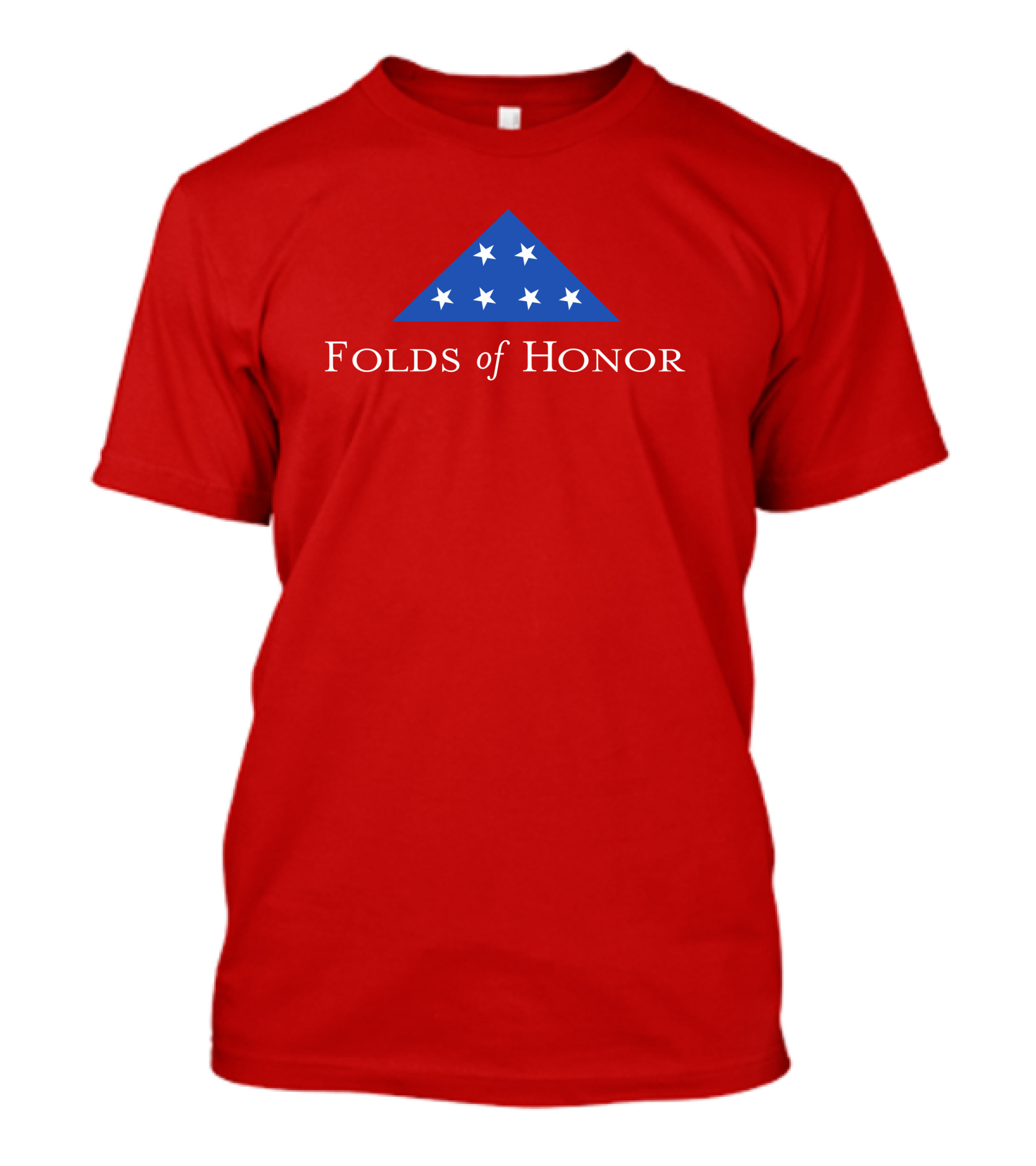 Dan Bongino Folds Of Honor Stars Triangle Blue T-Shirt