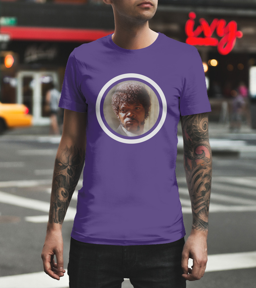 Pulp Fiction Jules Winfield Samuel L Jackson Iconic Face T-Shirt