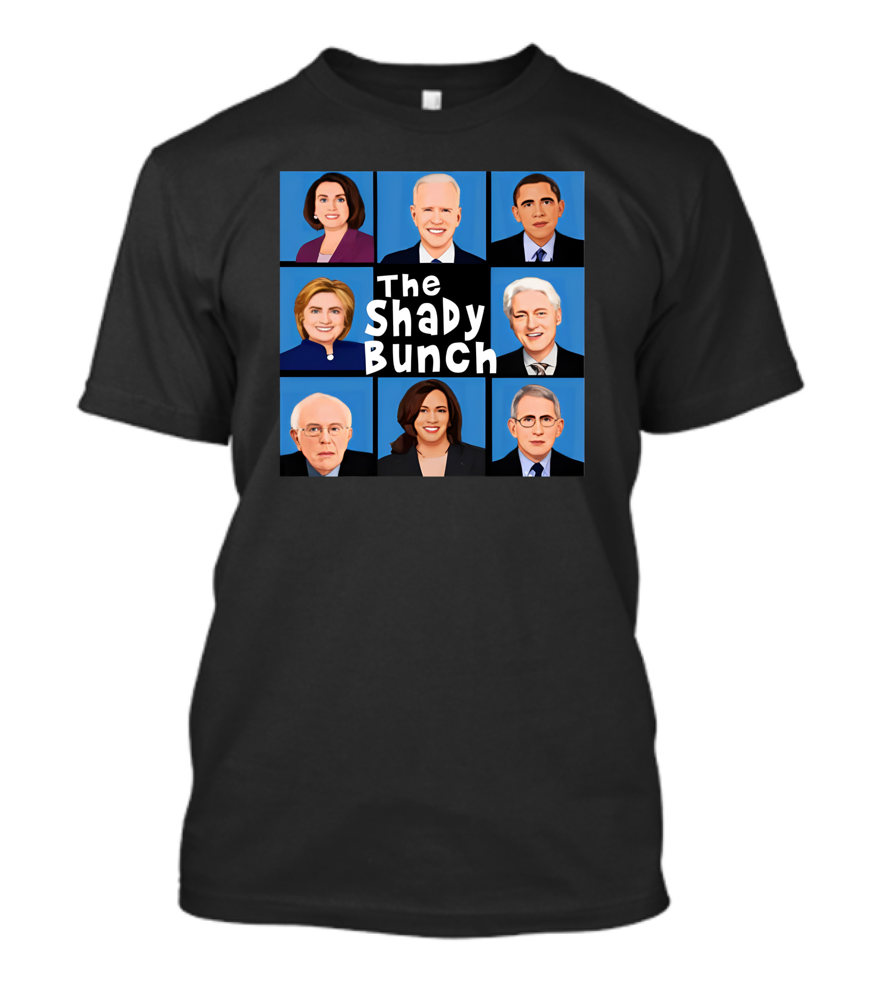 The Shady Bunch Clown World Political Figures T-Shirt