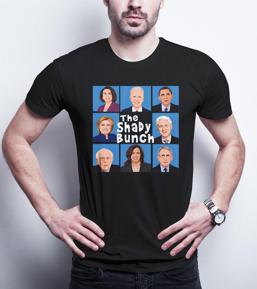 The Shady Bunch Clown World Political Figures T-Shirt