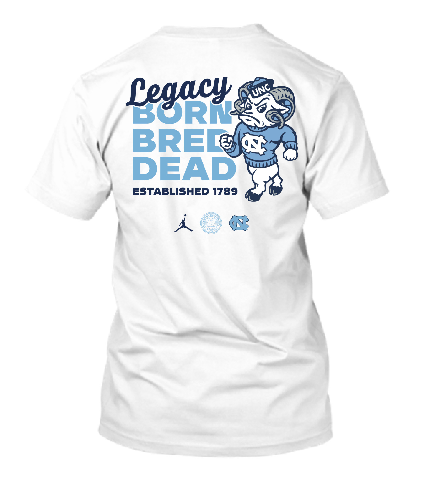 Carolina Legacy Born Bred Dead Footprint T-Shirt
