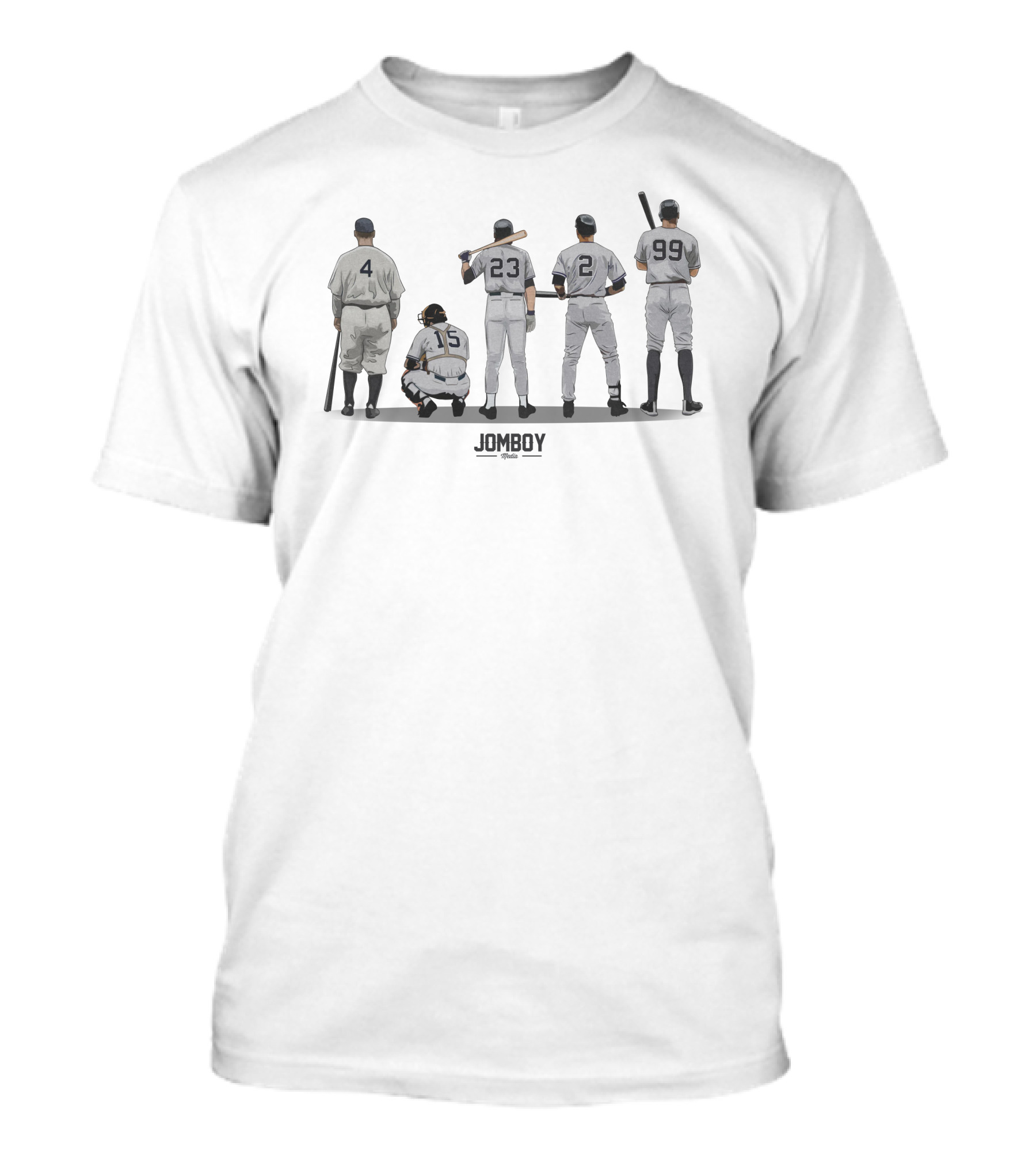 Jomboy Captains Baseball Legends Numbers 4 15 23 2 99 T-Shirt