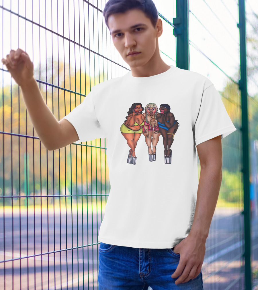 Sizedthebrand Bold Characters Trio Sized For Life T-Shirt