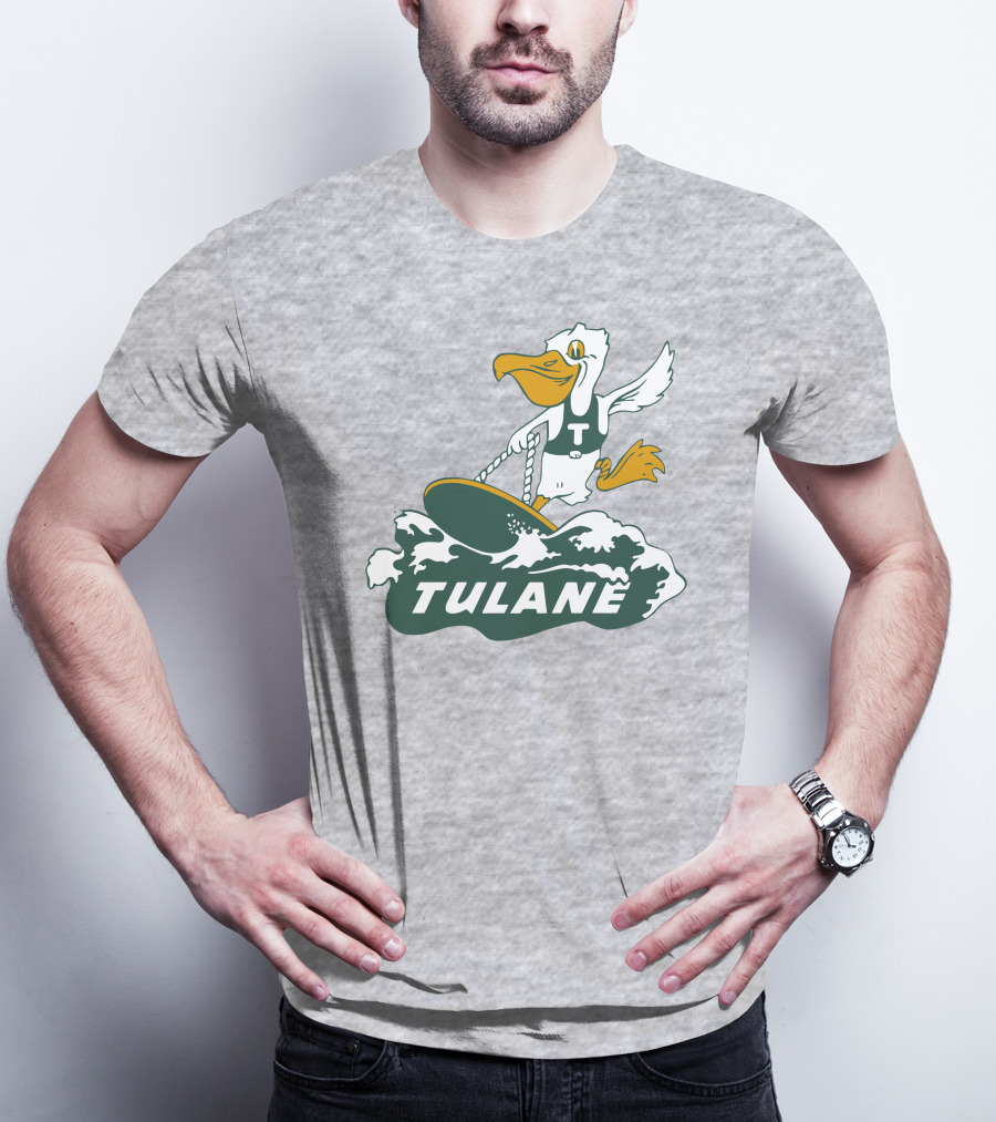 Vintage Tulane Surfing Pelican T-Shirt