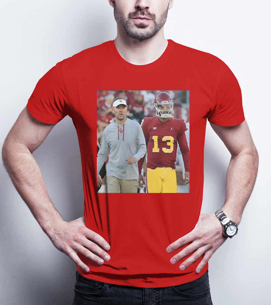 Caleb Williams And Spencer Rattler Oklahoma Football Showdown T-Shirt