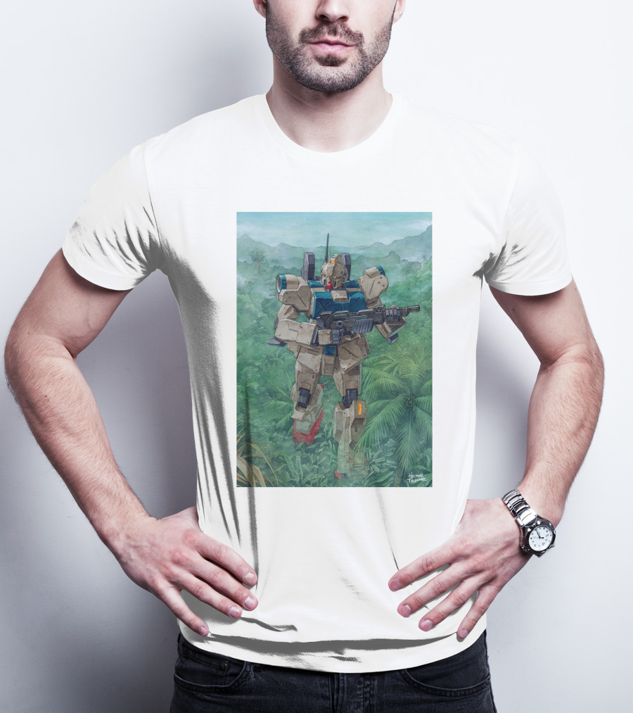 Mobile Suit Jungle Patrol Gundam Art By Hajime Katoki T-Shirt