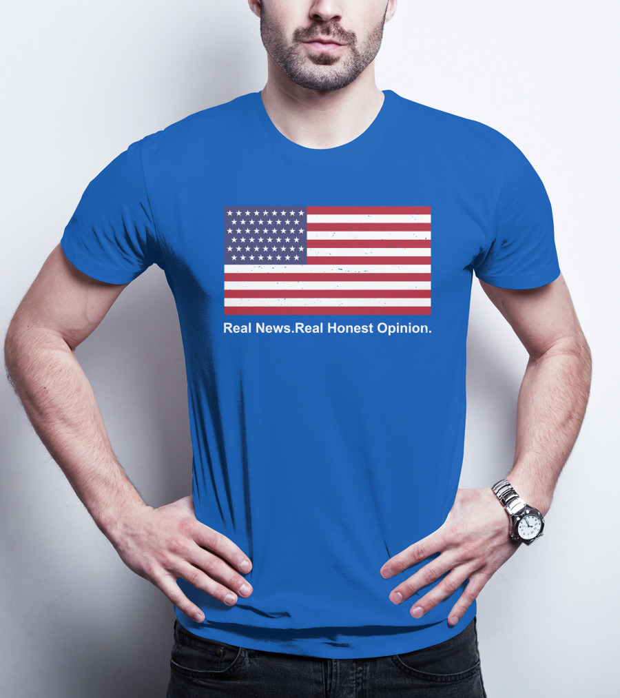 Real News Real Honest Opinion American Flag T-Shirt