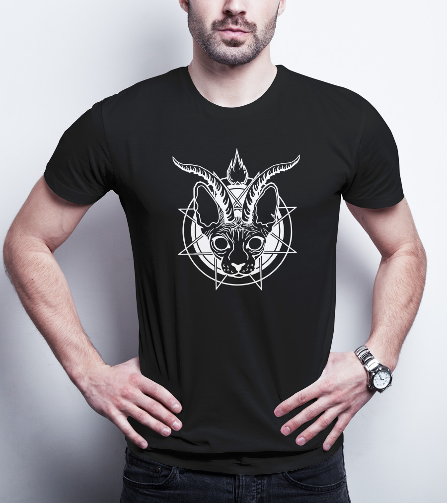 Intergalactic Kegger Baphomet Goat Pentagram T-Shirt