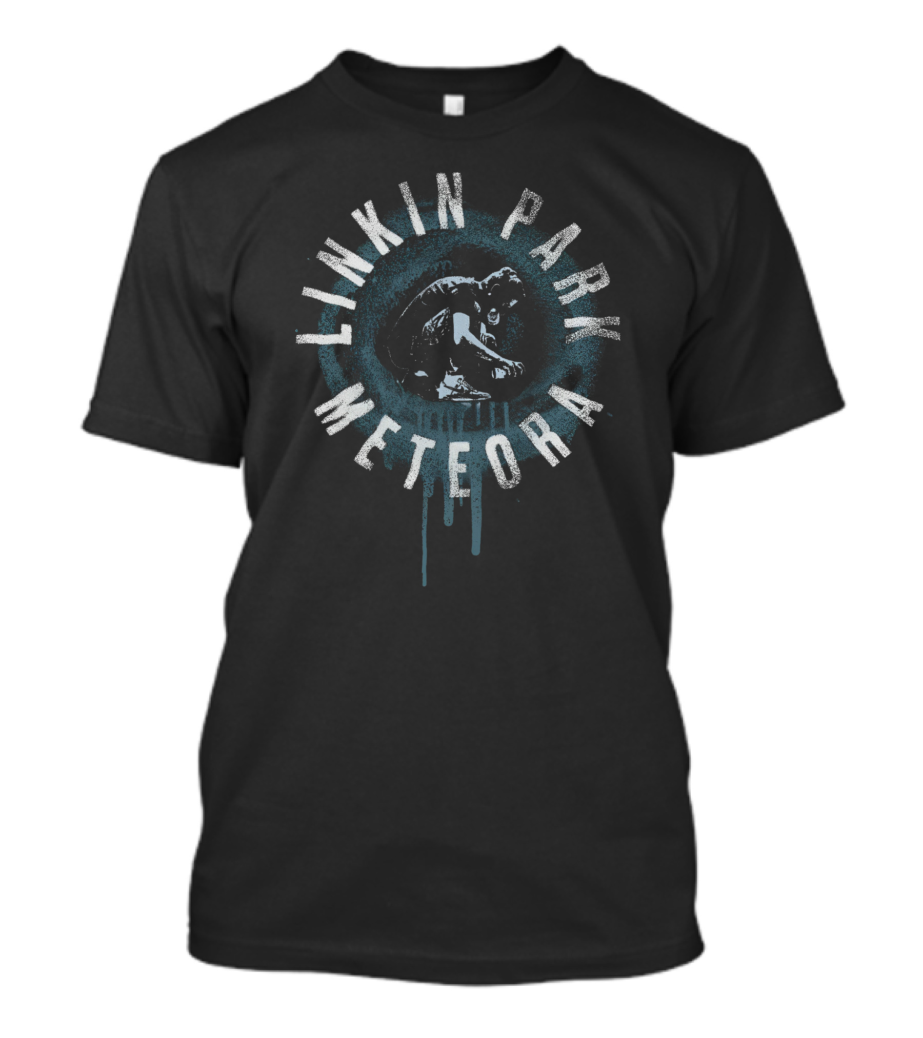 Linkin Park Meteora Grunge Artwork With Central Figure T-Shirt