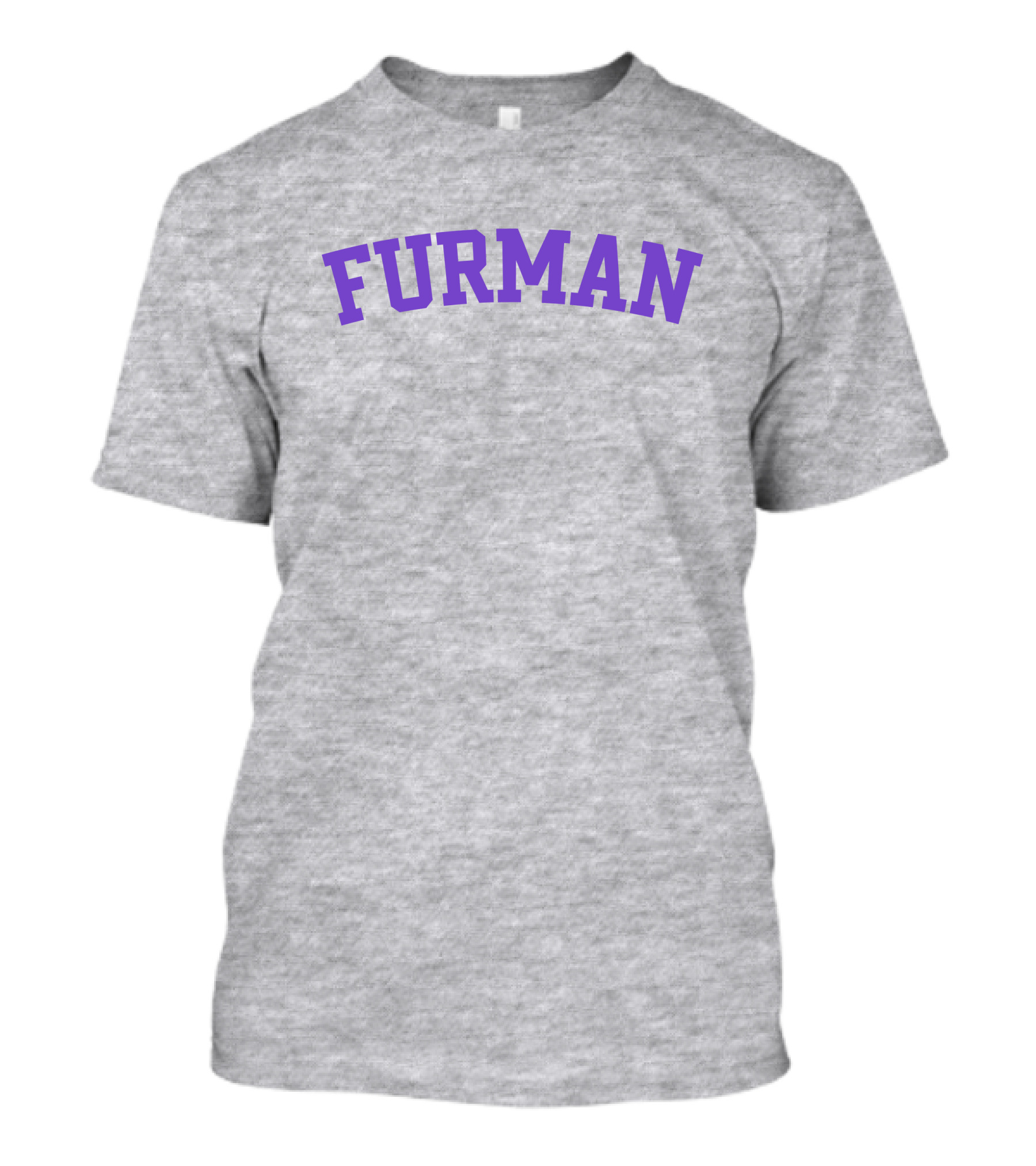 Furman University Purple Text T-Shirt