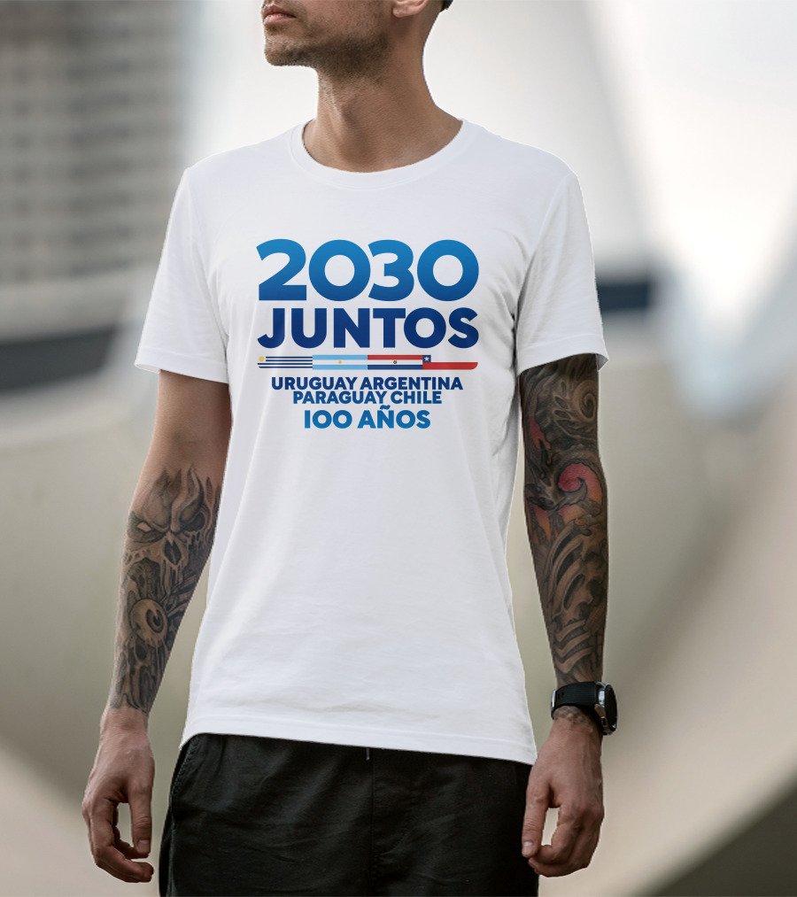 2030 Juntos Uruguay Argentina Paraguay Chile 100 Años T-Shirt
