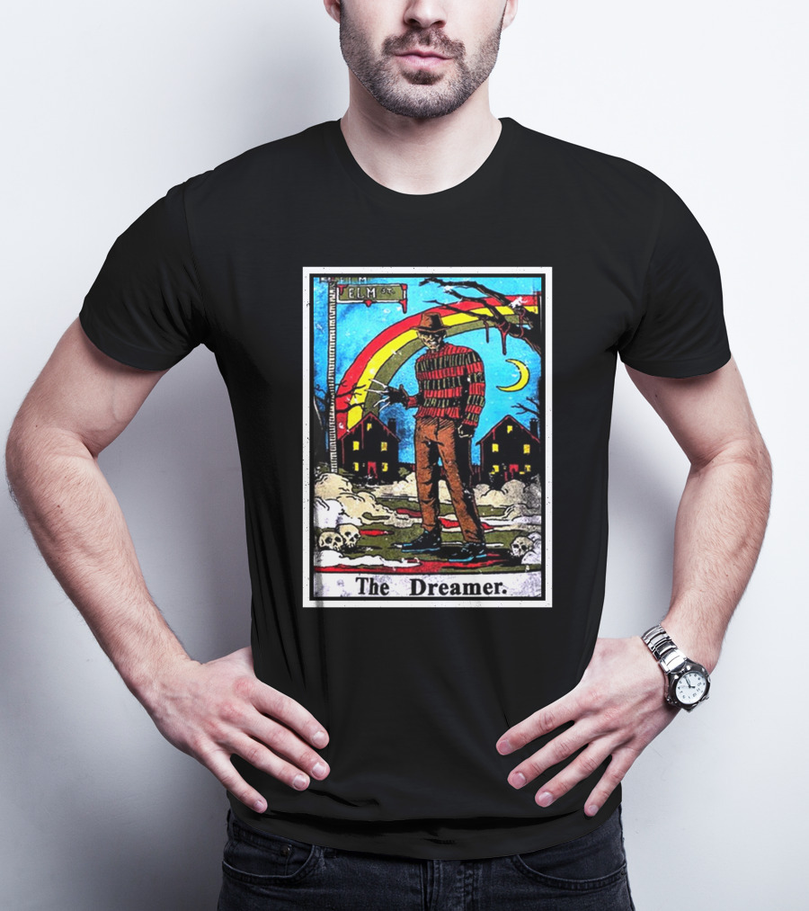 The Dreamer Elm Street Freddy Krueger Retro T-Shirt