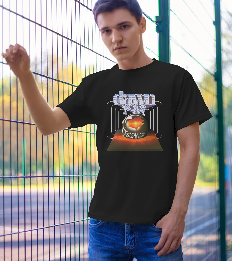 Dawn FM Surreal Orb And Geometric Energy Burst T-Shirt