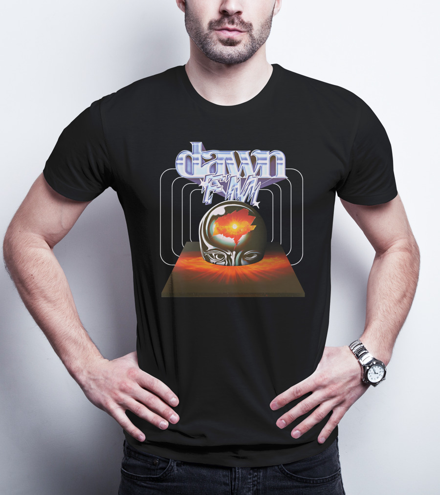 Dawn FM Surreal Orb And Geometric Energy Burst T-Shirt