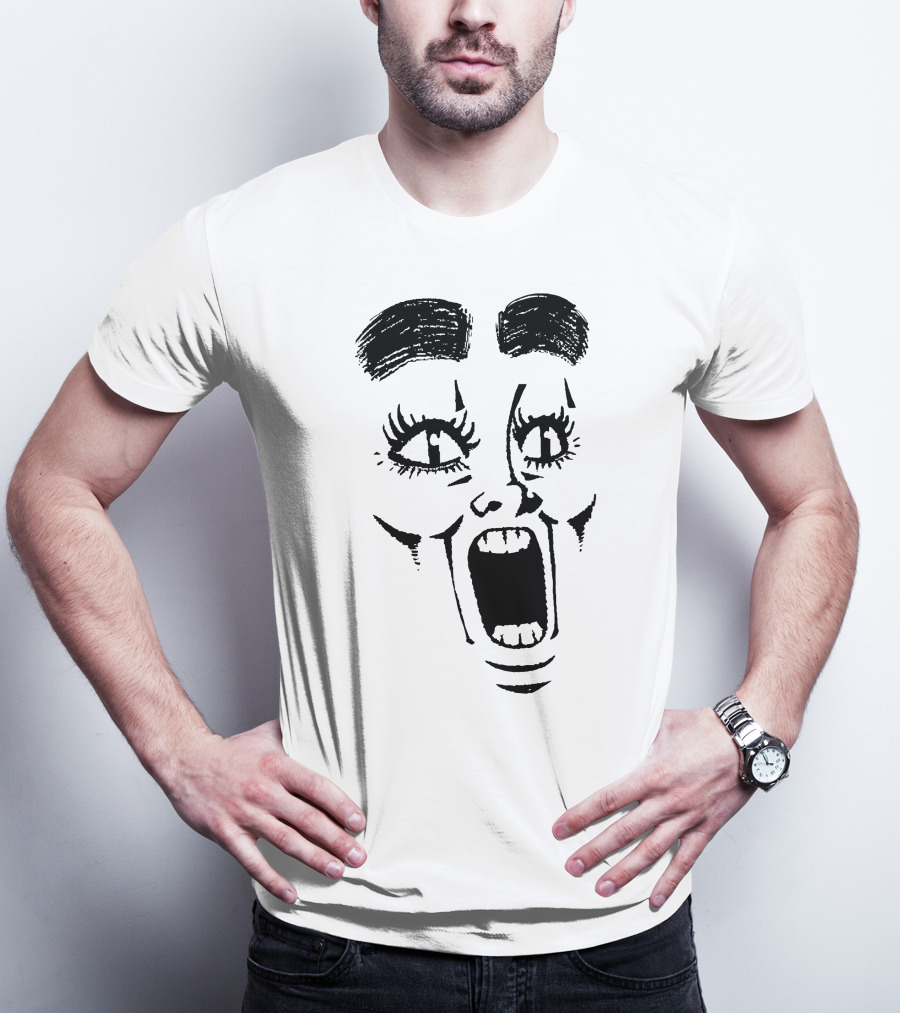 Represent Gasp Bold Expression Face T-Shirt