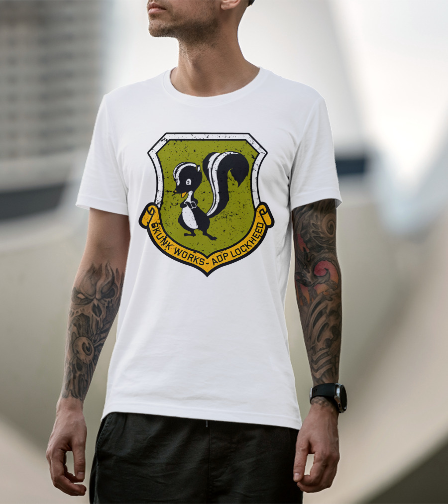 Skunk Works ADP Lockheed Vintage Emblem Badge T-Shirt