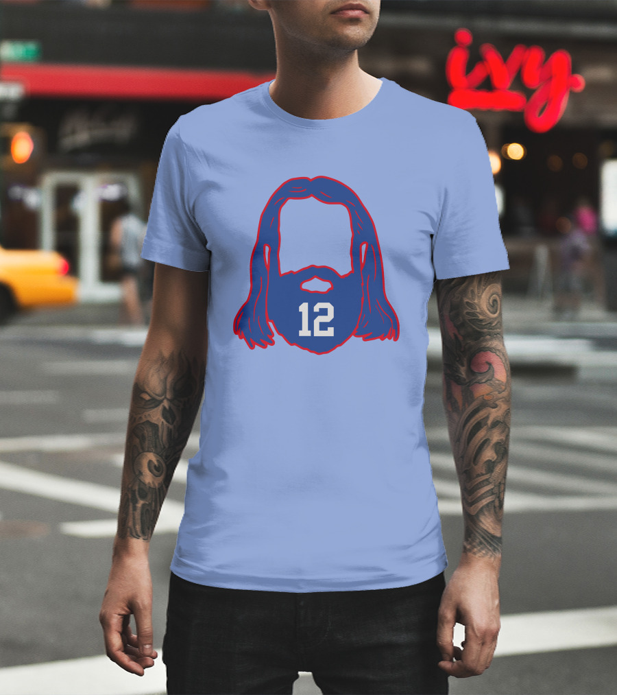 12 Blue Beard And Hair T-Shirt