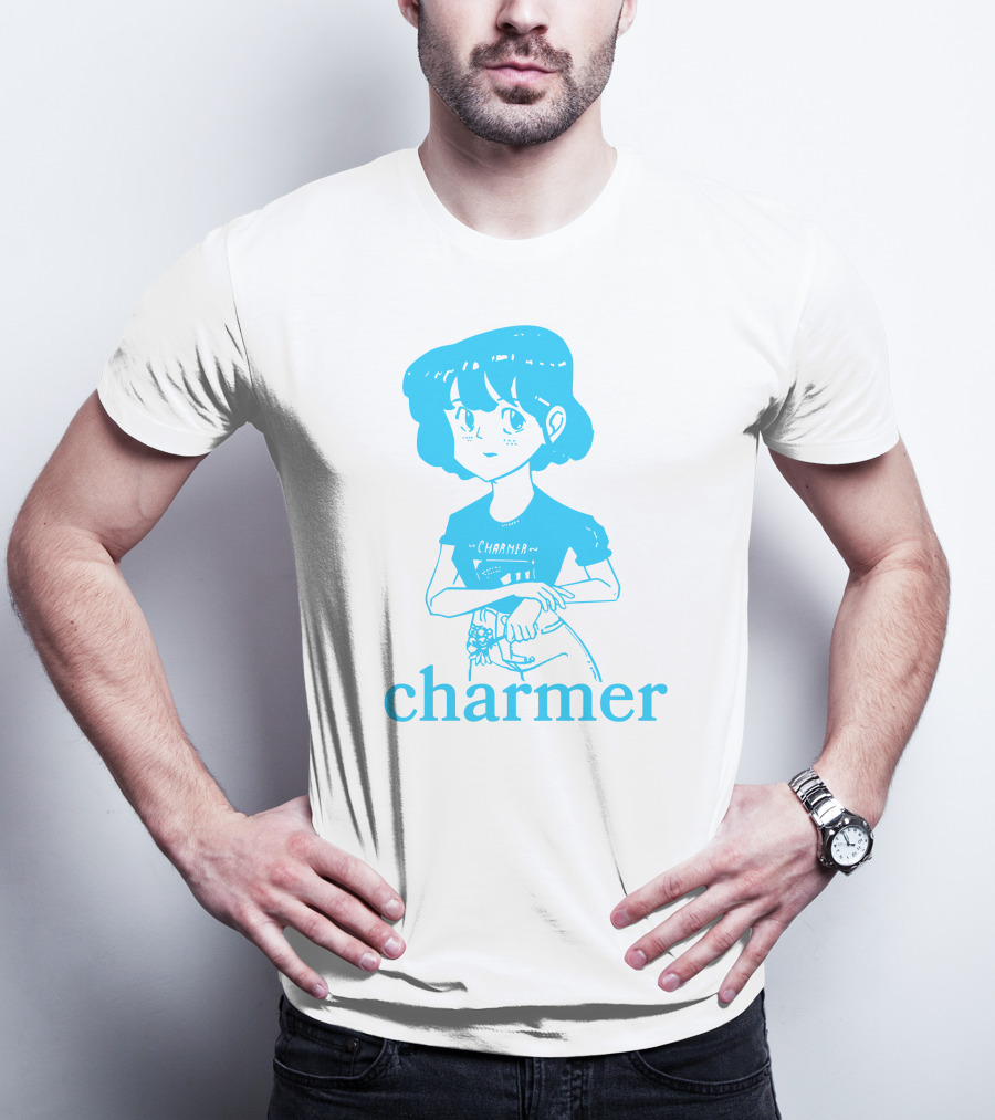Charmer Merch Anime Girl Blue T-Shirt