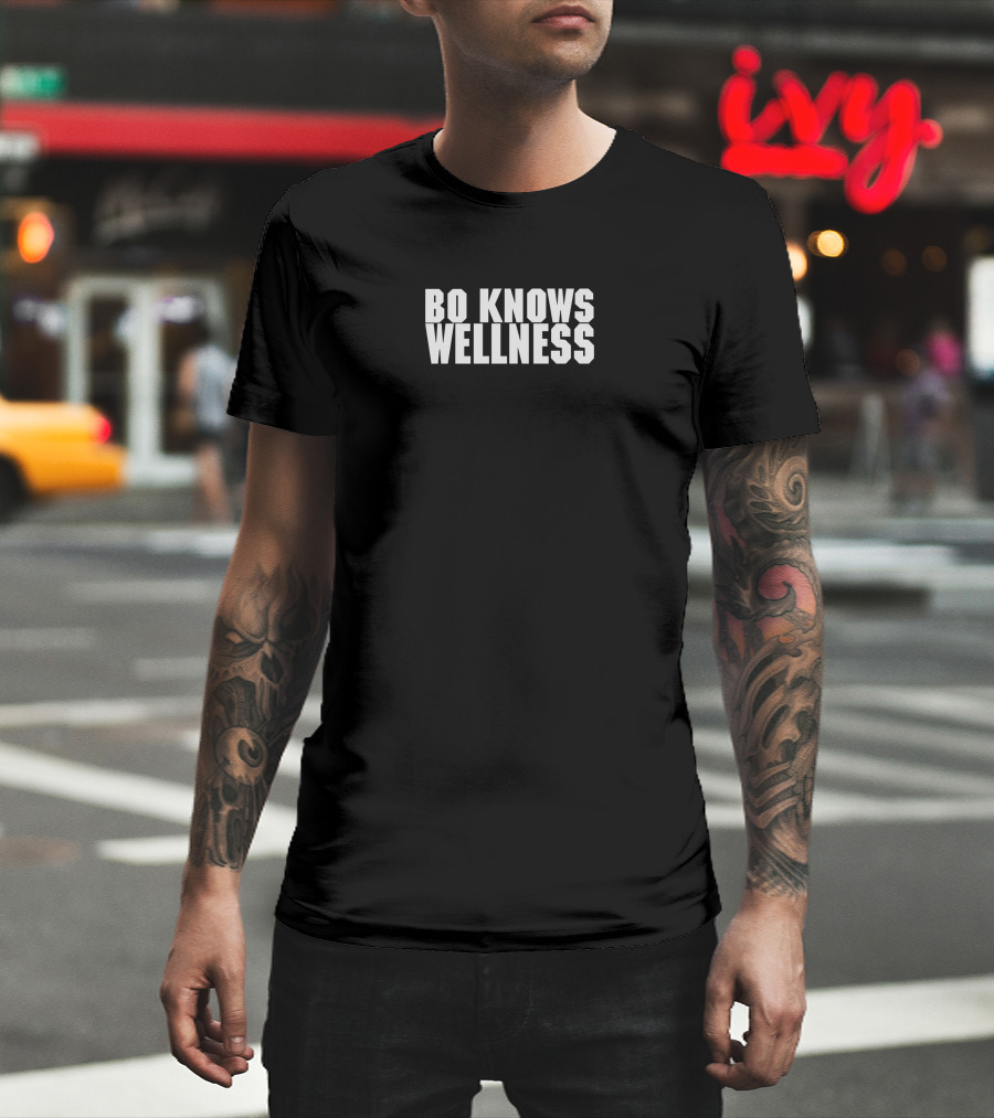 Bo Knows Wellness Athletic Motivation Phrase T-Shirt