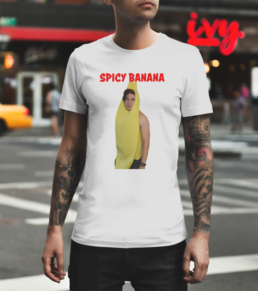 Spicy Banana Costume Humor With Thrasher Dan Vibes T-Shirt