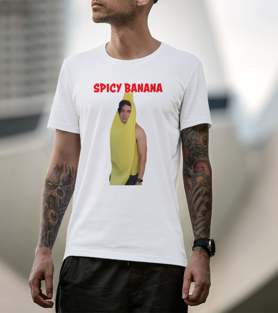 Spicy Banana Costume Humor With Thrasher Dan Vibes T-Shirt