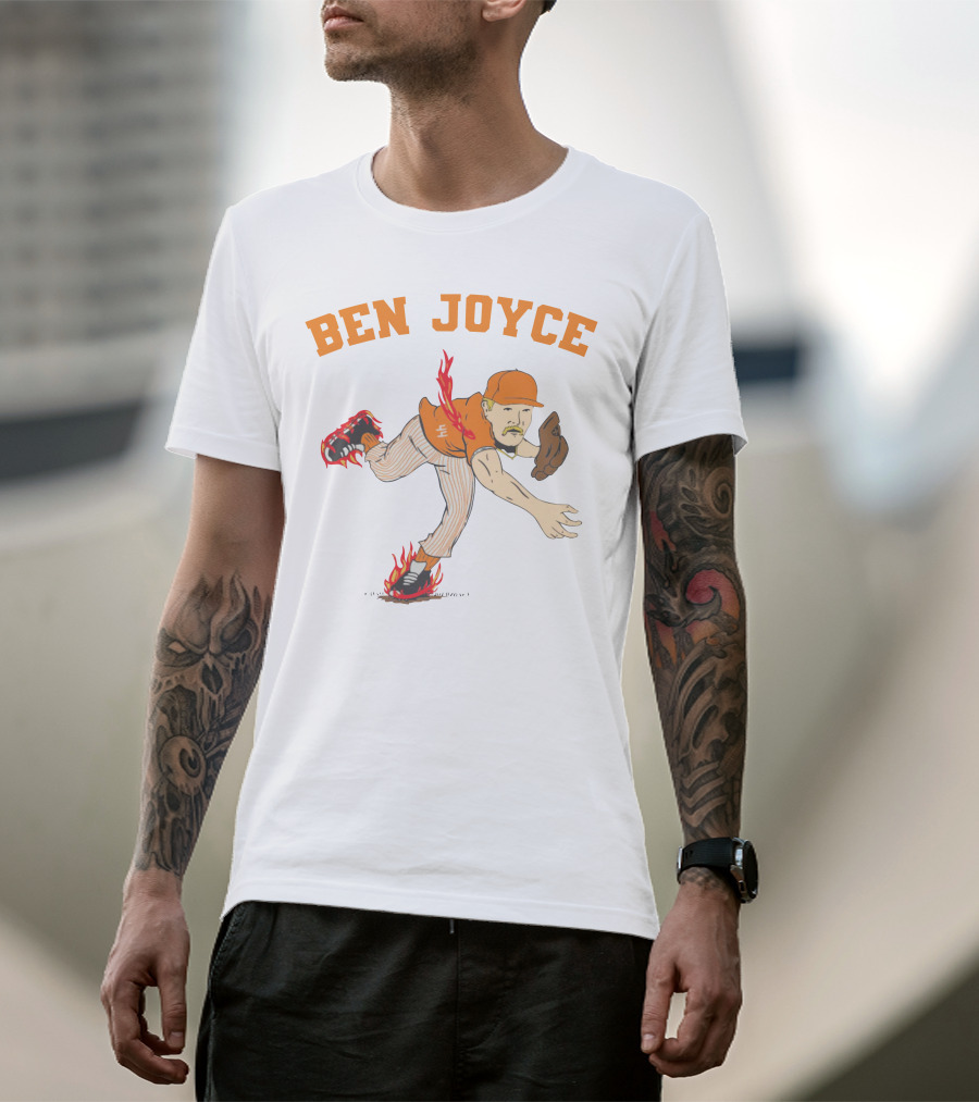 Ben Joyce Flaming Baseball Pitcher Barstool U T-Shirt